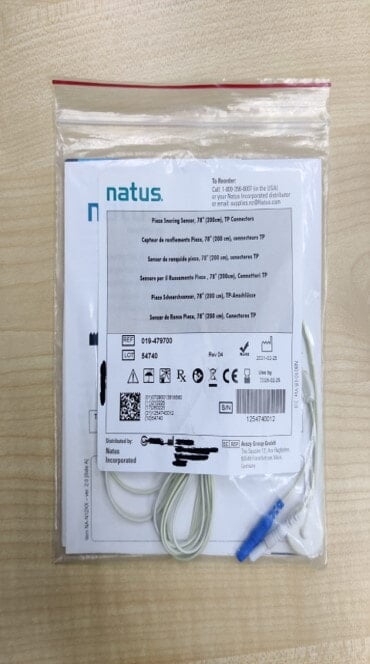 CYS - NATUS Piezoelectric Snore Sensor, 78" (200cm) Lead Wire Length