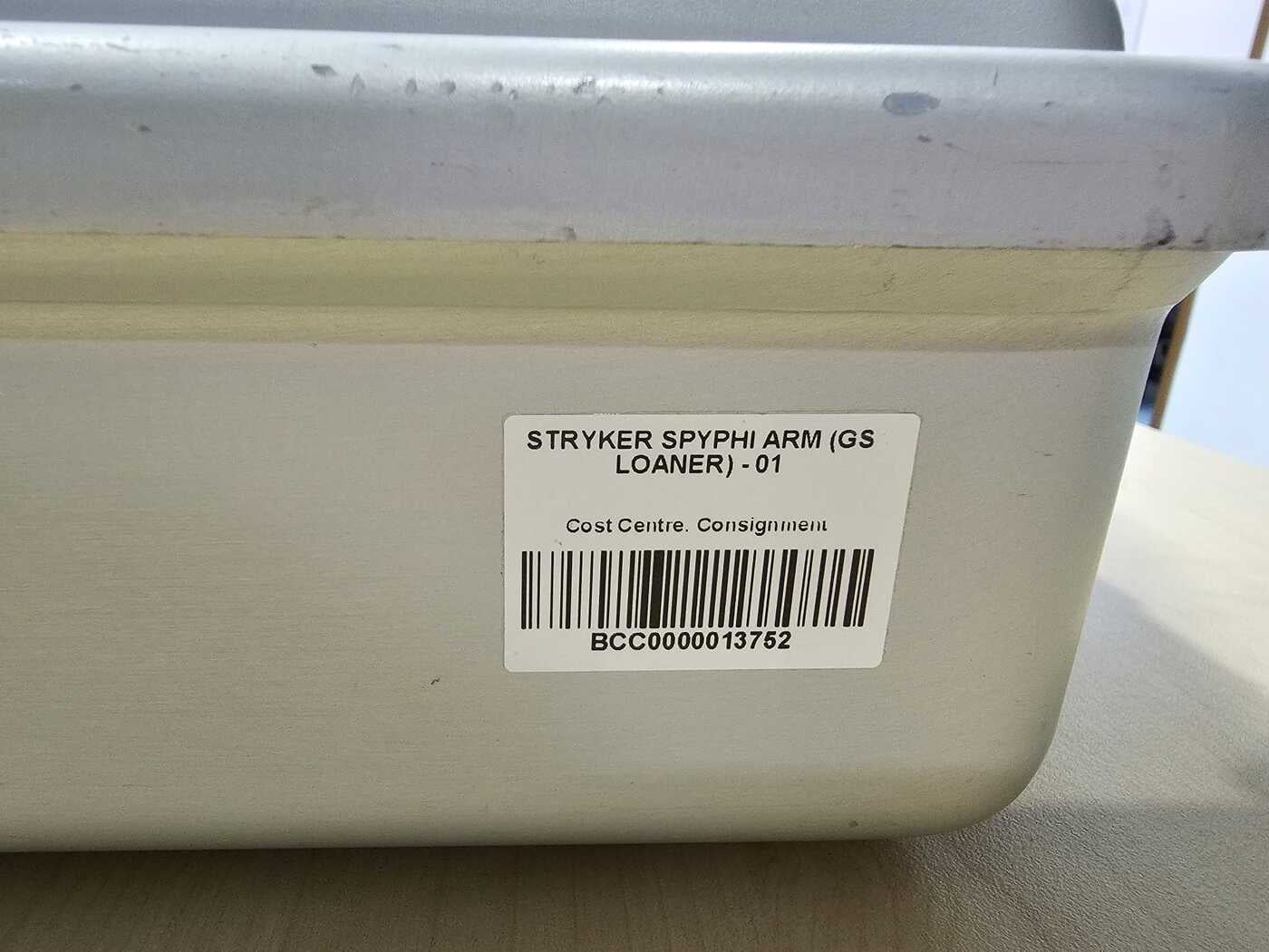 CYS - Stryker Sterilization Tray (PC9017) Serial Number 1260492